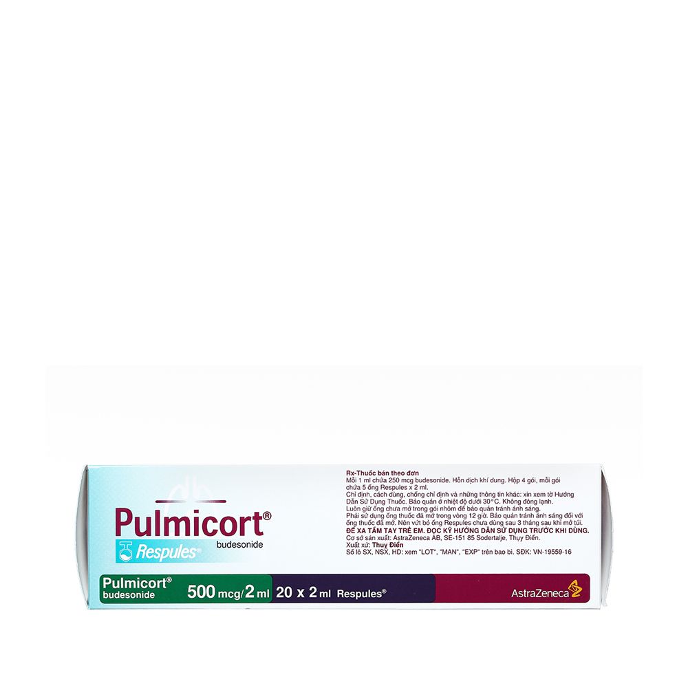 Hỗn dịch khí dung Pulmicort Respules 500mcg/2ml trị hen phế quản (20 ...