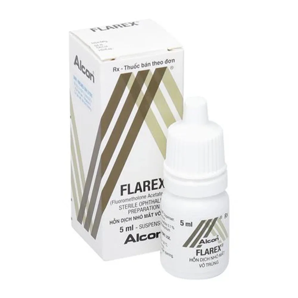 Hỗn dịch nhỏ mắt Flarex 0.1% điều trị trường hợp viêm không nhiễm khuẩn mắt (chai 5ml)