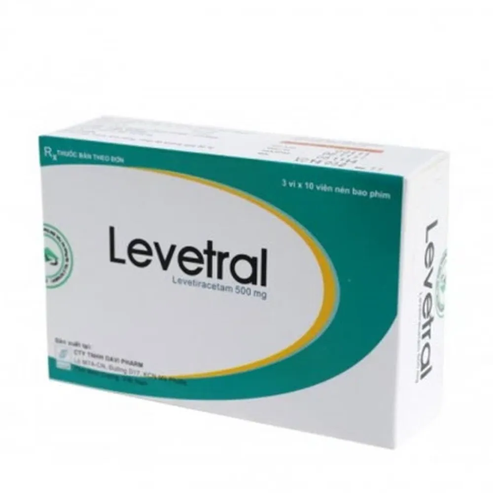 Levetral 500mg (Hộp 3 vỉ x 10 viên)