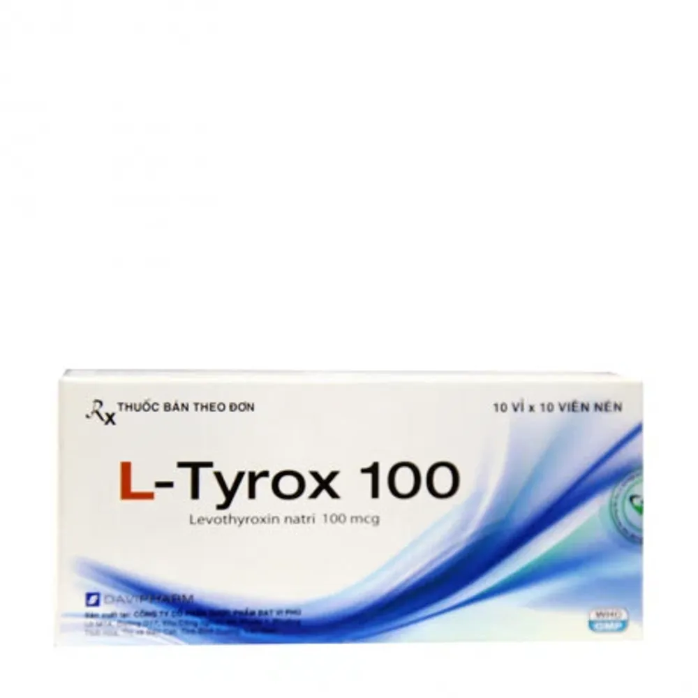 L-Tyrox 100 (Hộp 10 vỉ x 10 viên)