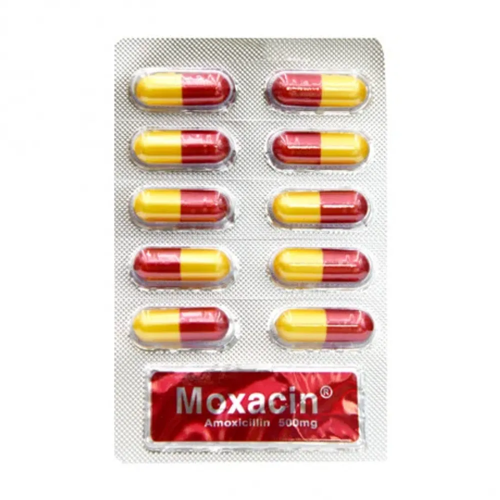 Viên nang Moxacin 500mg điều trị nhiễm khuẩn (10 vỉ x 10 viên)