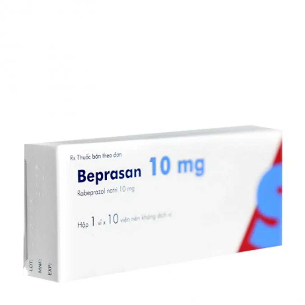Viên nén kháng dịch vị Beprasan 10mg điều hòa các bệnh dạ dày (1 vỉ x ...