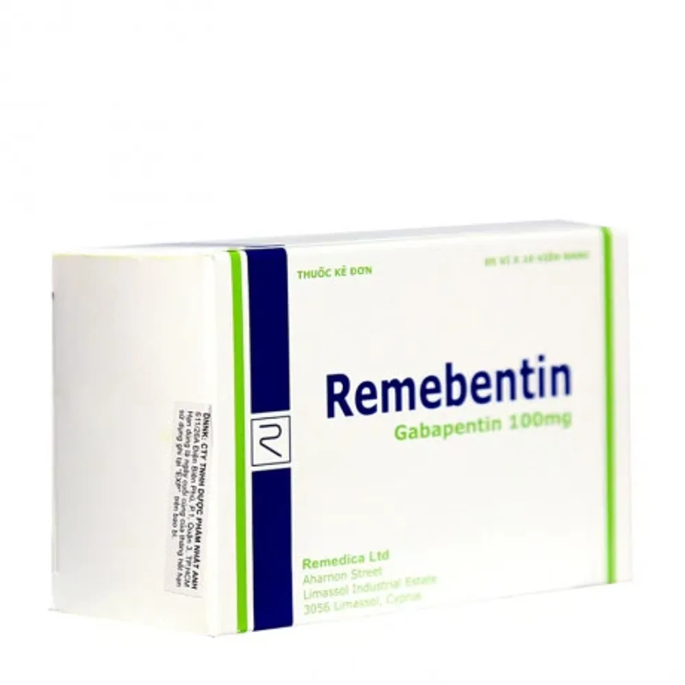 Viên nang Remebentin 100mg Remedica điều trị đau do bệnh thần kinh và ...
