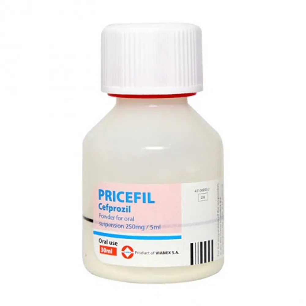 Bột pha uống Pricefil 250/5ml Vianex S.A kháng sinh điều trị nhiễm ...