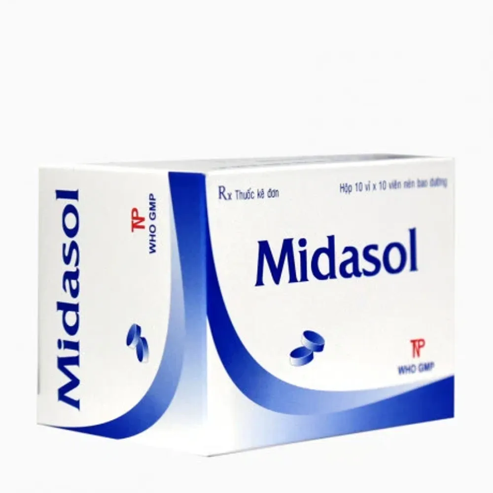 Midasol (Hộp 10 vỉ x 10 viên)