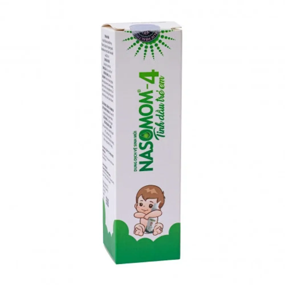 Thuốc xịt mũi Nasomom 4 Tinh dầu trẻ em giảm sổ mũi, viêm mũi dị ứng ...