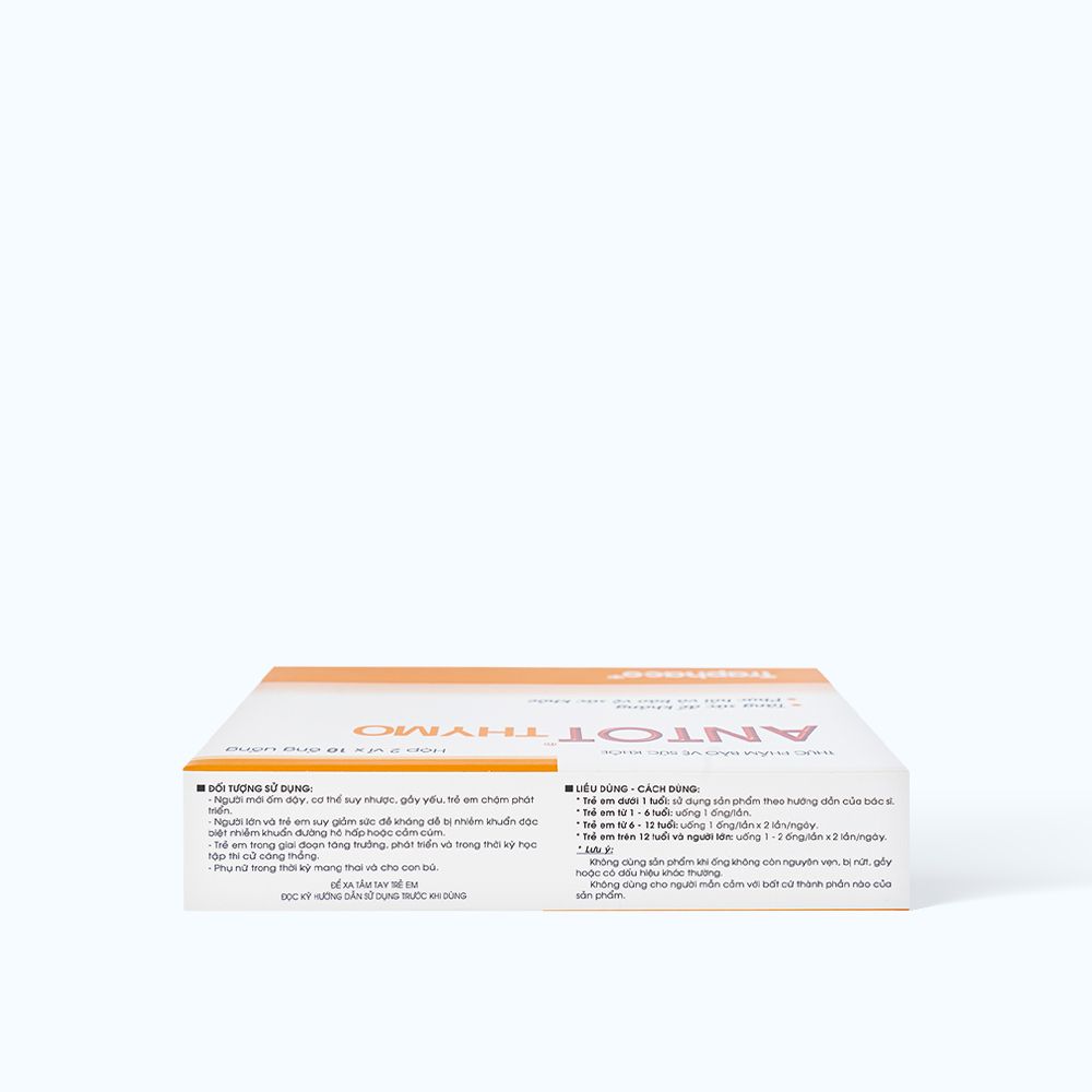 Dung dịch uống Antot Thymo Traphaco tăng cường sức đề kháng cho trẻ từ ...