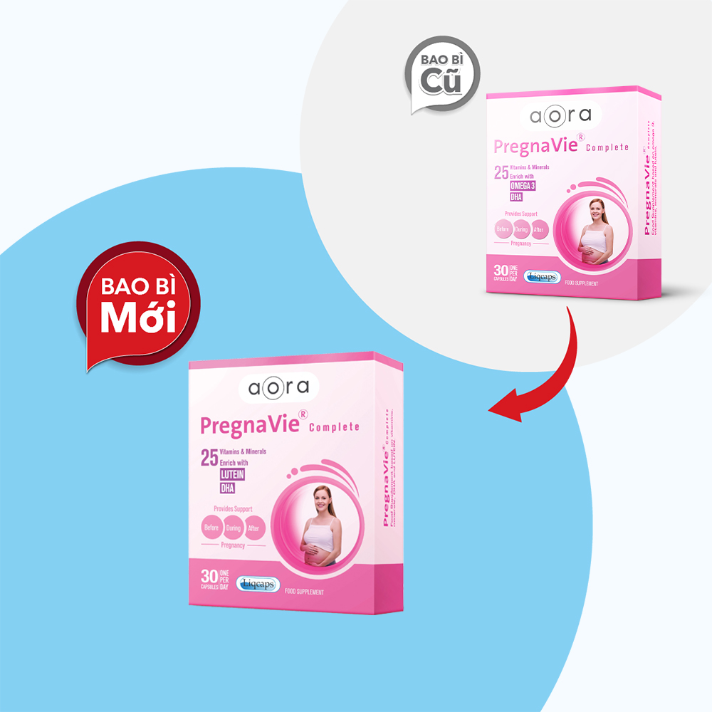 Viên uống PregnaVie Complete bổ sung 25 vi chất cho Mẹ bầu, DHA và ...