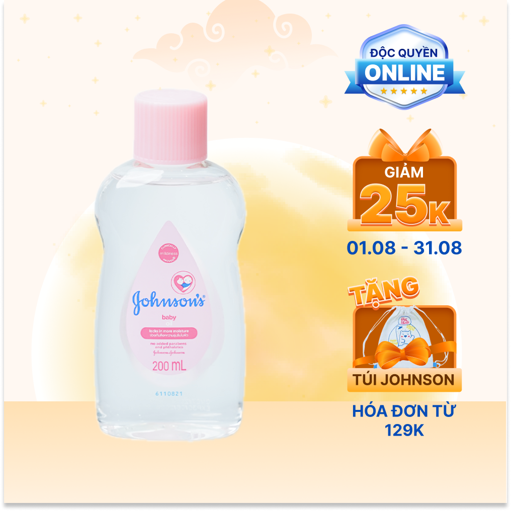 Dầu Mát-Xa Và Dưỡng Ẩm JOHNSON BABY OIL (200ml)