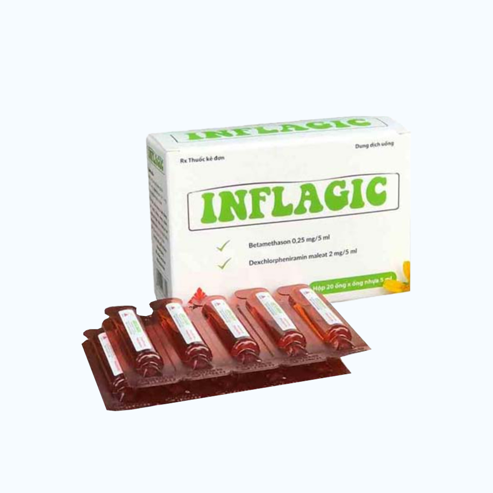 Dung dịch uống Inflagic trị dị ứng (20 ống x 5ml)