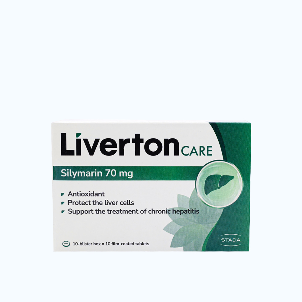 Viên nang Liverton 70mg điều trị viêm gan, xơ gan (10 vỉ x 10 viên)