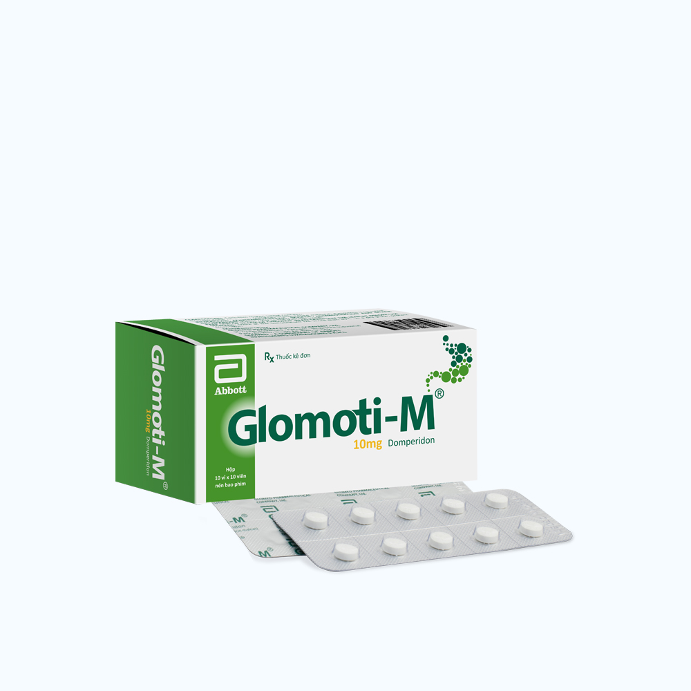 Viên nén Glomoti-M 10mg Glomed điều trị triệu chứng nôn và buồn nôn (10 ...