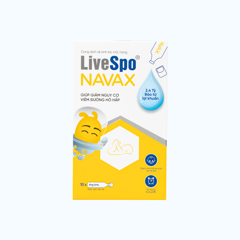 Dung dịch vệ sinh tai mũi họng LiveSpo Navax Cho Trẻ sơ sinh & Trẻ Em ...