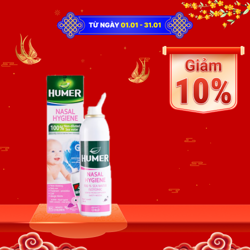 Dung dịch xịt mũi trẻ em HUMER Nasal Hygiene Enfant giúp vệ sinh mũi ...