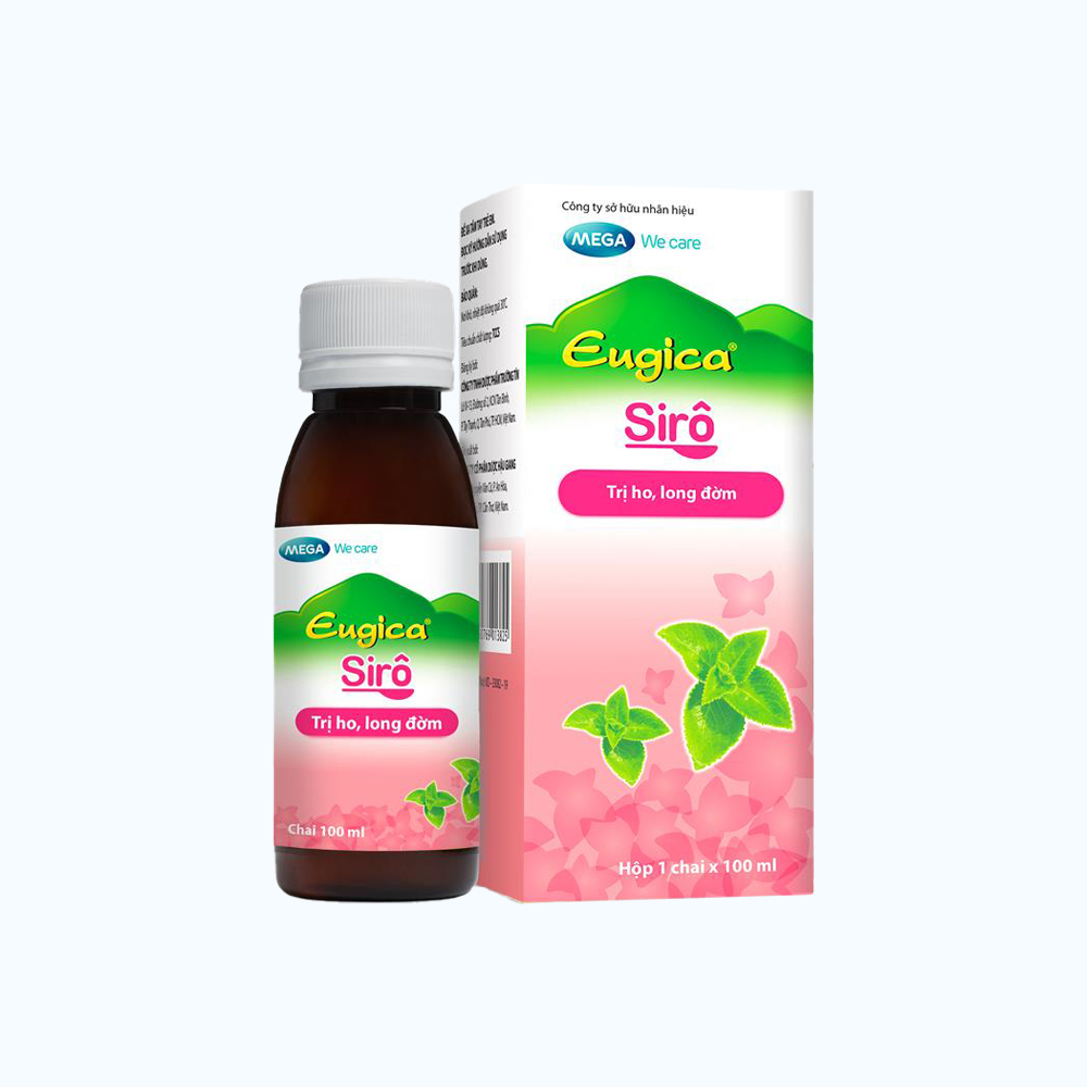 Siro Eugica siro trị ho, tiêu đờm, viêm họng, viêm phế quản (chai 100ml)