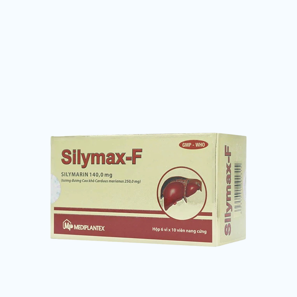 Viên nang Silymax F 140mg điều trị viêm gan, xơ gan (6 vỉ x 10 viên)