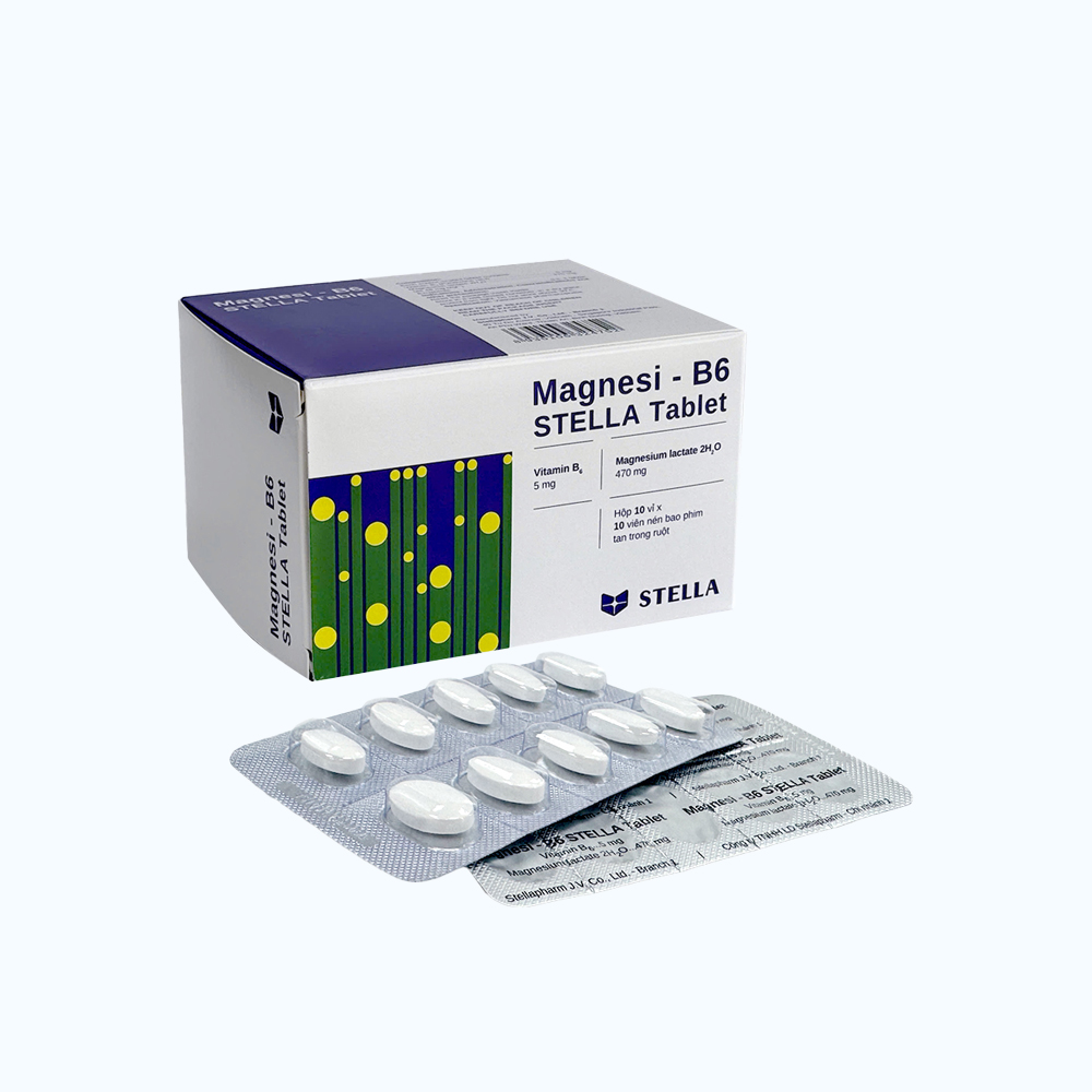 Viên uống Magnesi - B6 STELLA Tablet (Hộp 100 Viên)