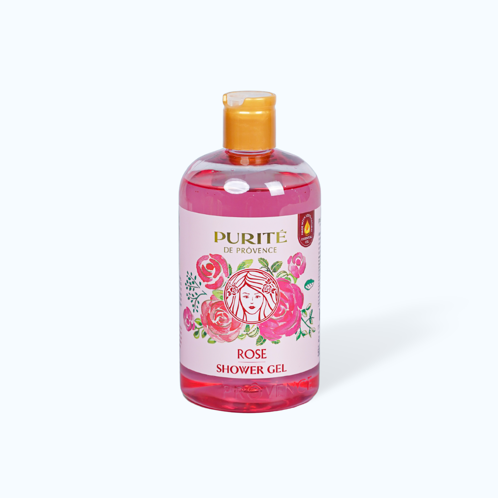 Sữa Tắm PURITE Rose Hương Hoa Hồng giúp giữ ẩm da, sáng da (chai 500ml)