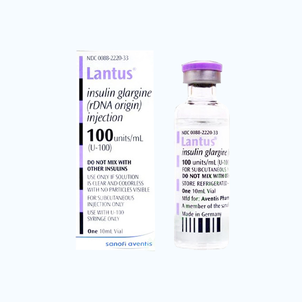 Dung dịch tiêm Lantus 100IU/ml insulin trị đái tháo đường 0