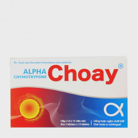 Thuốc Alpha Choay: Kháng viêm, giảm phù nề (Hộp 30 Viên)