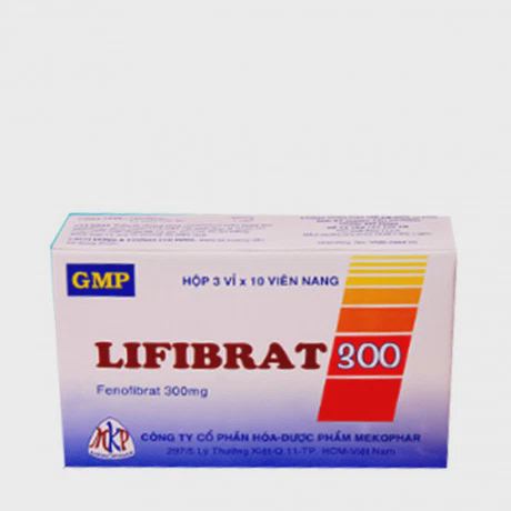 Lifibrat 300mg (Hộp 3 vỉ x 10 viên)