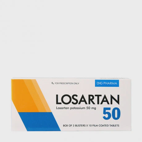 Viên nén Lipcor 50mg DHG điều trị tăng huyết áp (3 vỉ x 10 viên)