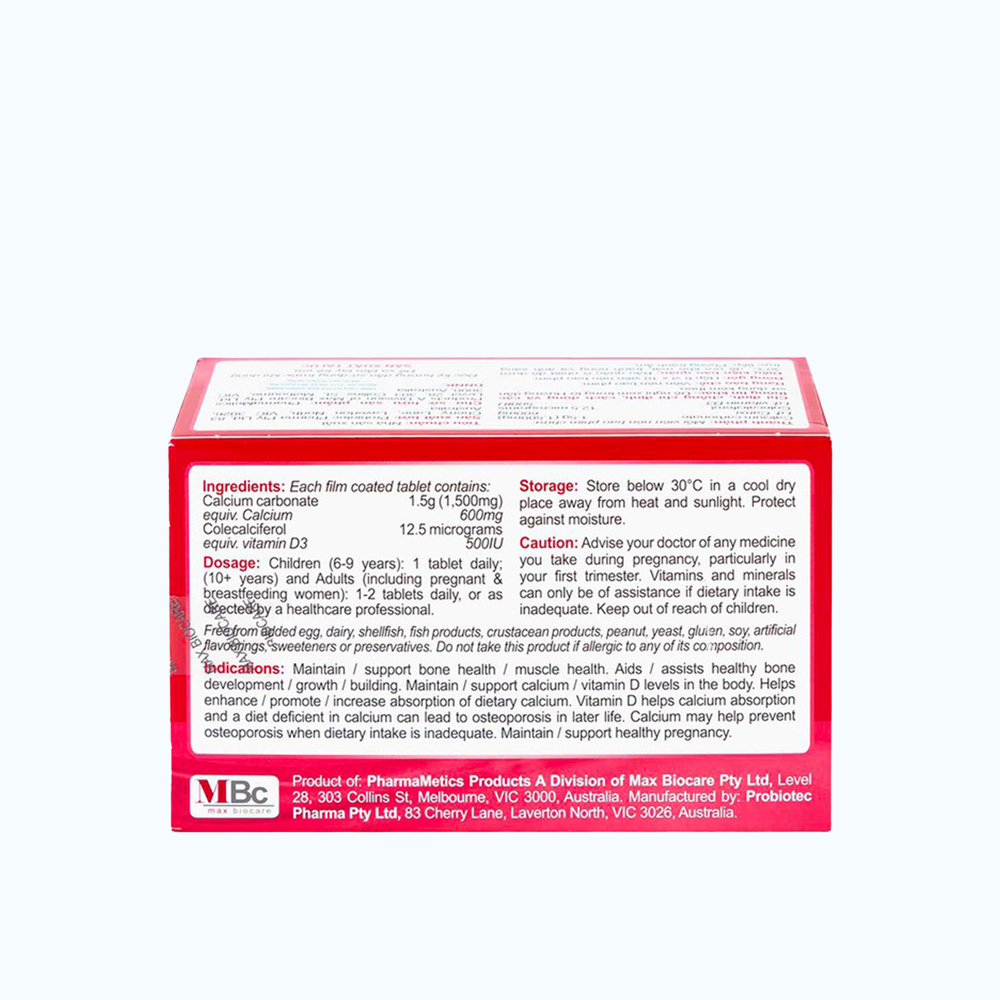Abricotis Probiotec hỗ trợ sức khỏe xương, cơ bắp, bổ sung canxi (6 vỉ ...