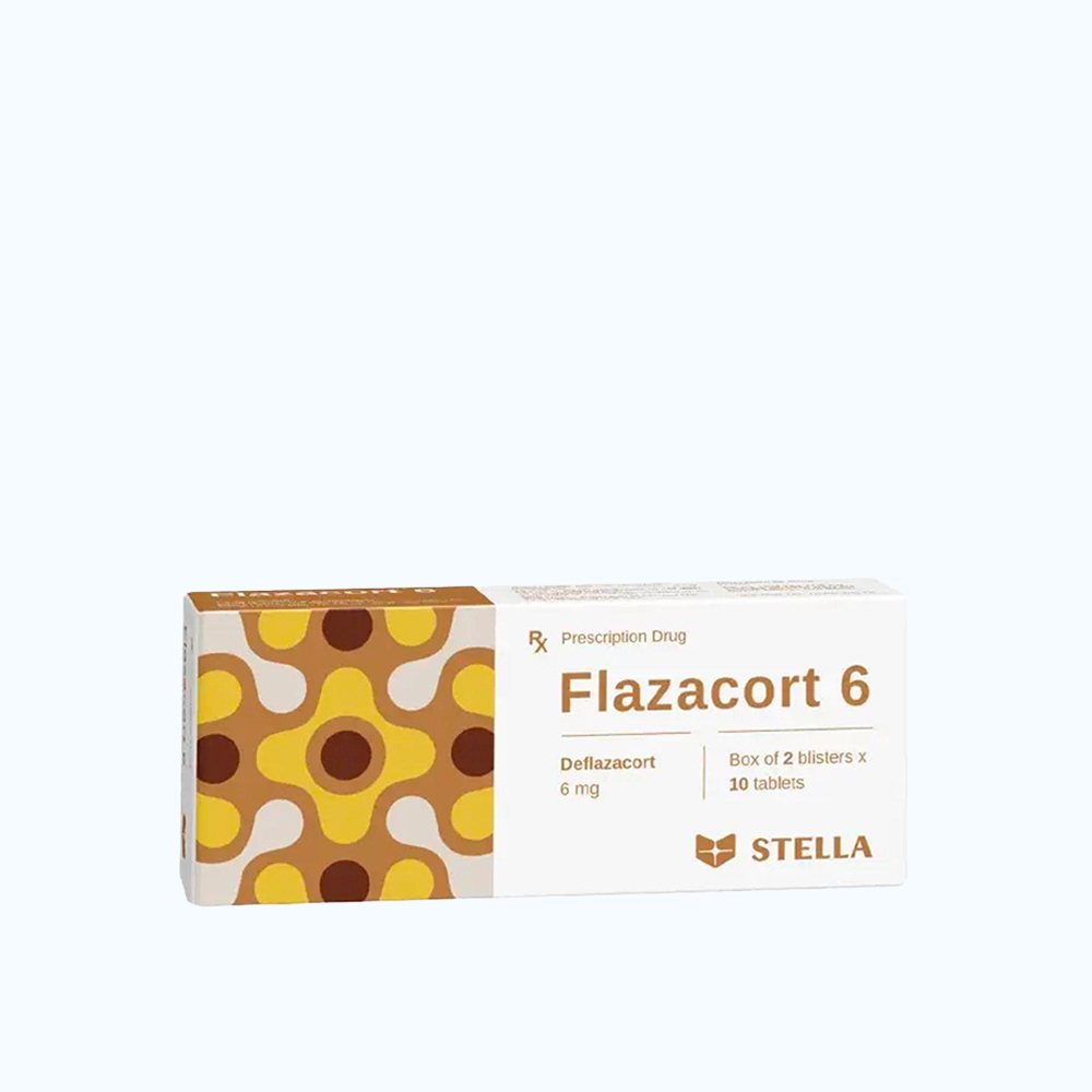 Viên nén Flazacort 6mg Stella kháng viêm, điều trị viêm thấp khớp ...