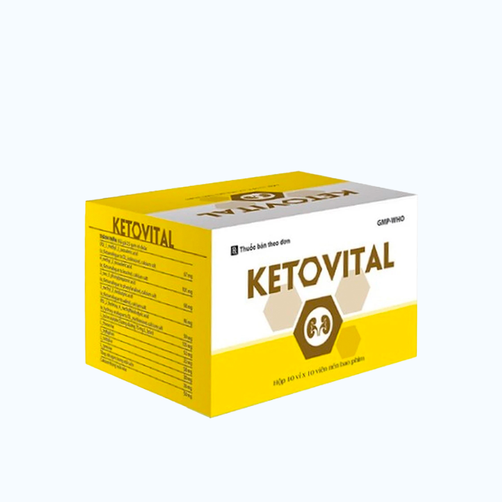 Viên nén Ketovital phòng và điều trị rối loạn, suy giảm cơ chế chuyển ...