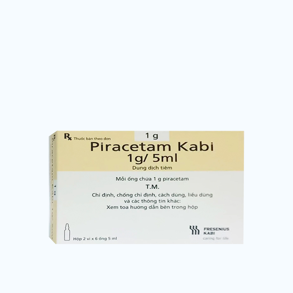 PIRACETAM KABI AMP INJ 1000MG /5ML5ML 12