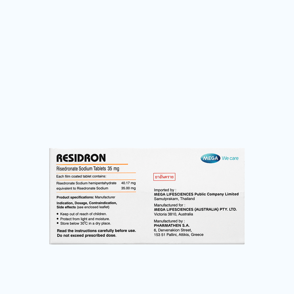 Residron 35mg (1 vỉ x 4 viên)