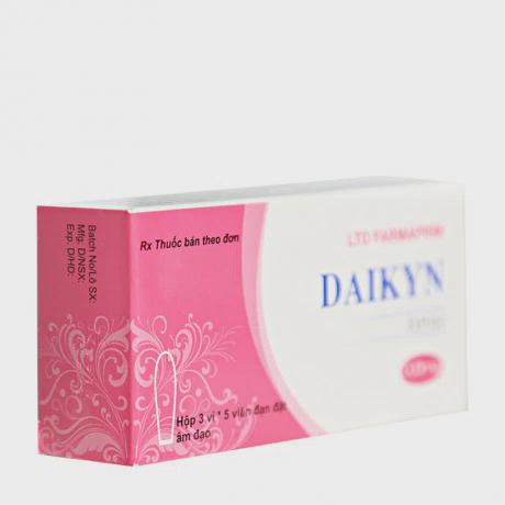 Viên đặt âm đạo Daikyn 0.5mg (3 vỉ x 5 viên/hộp)