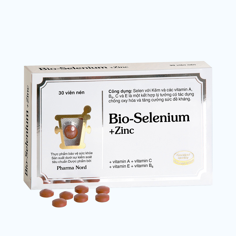 Thực phẩm bảo vệ sức khỏe Pharma nord Bio-Selenium + Zinc (Hộp 30 Viên)