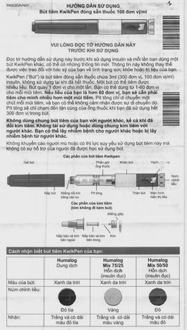 Hỗn dịch tiêm trong bút tiêm nạp sẵn Humalog 75/25 kwipen 100U/ml ...