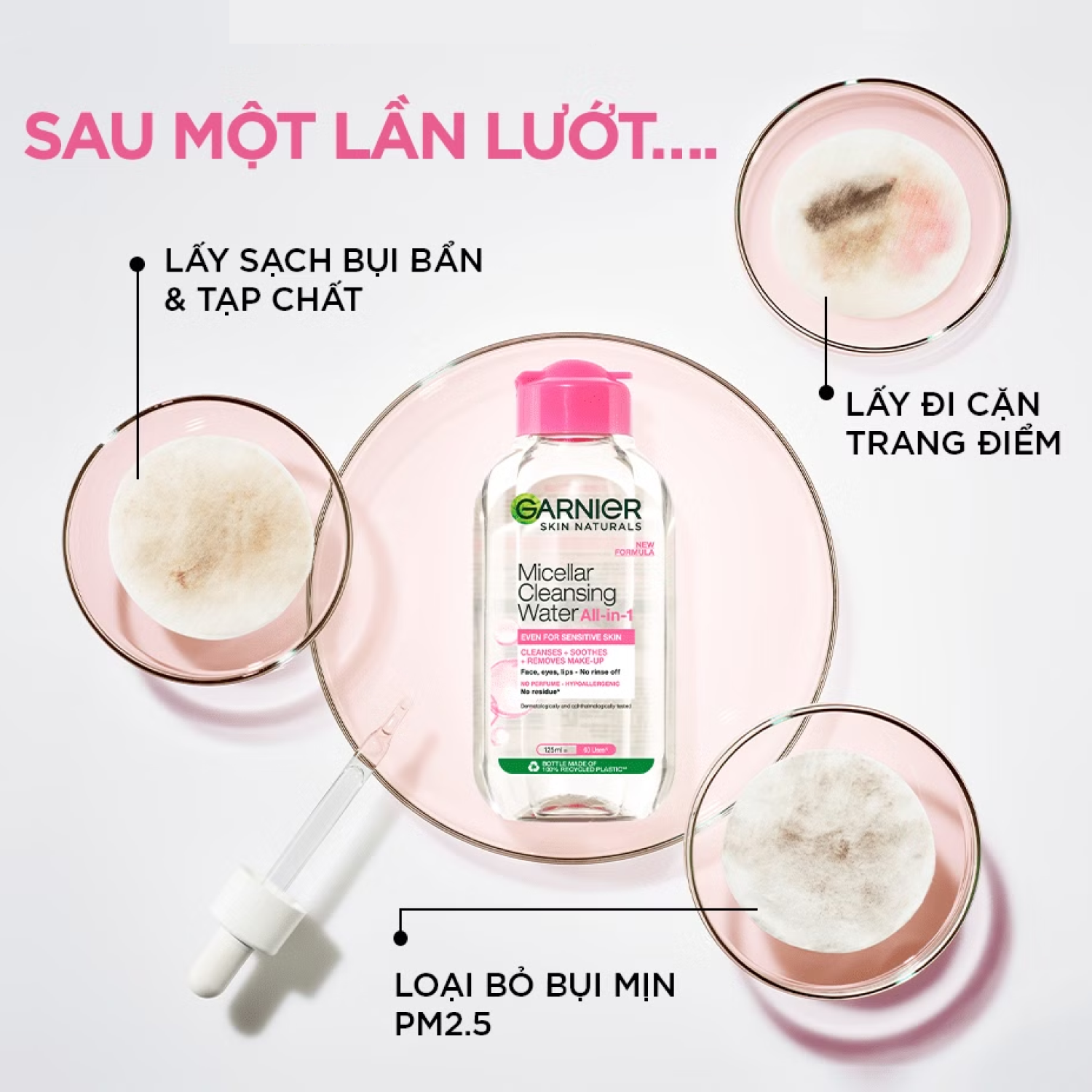 Nước tẩy trang Garnier Cho Da Nhạy Cảm Micellar Cleansing Water For ...