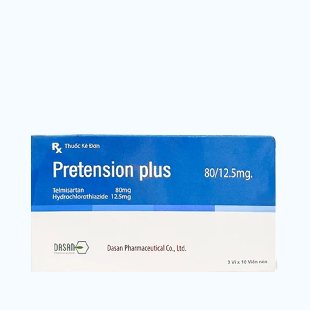 Pretension plus 80/12.5mg Dasan (Hộp x 30 Viên)