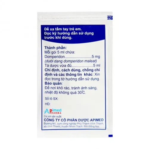 Hỗn dịch uống Apidom 5ml điều trị chứng nôn và buồn nôn, nấc cụt, ăn ...