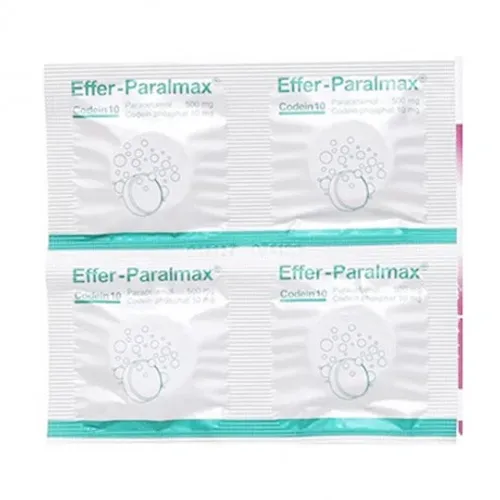 Viên nén sủi bọt Effer Paralmax codein 500mg/10mg Boston giảm đau cấp ...
