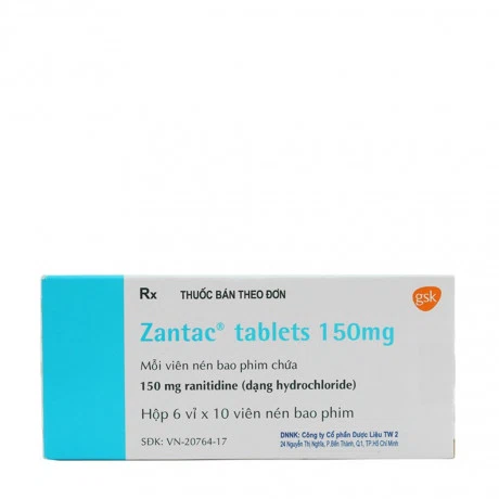 Zantac Tablets 150mg (6 vỉ x 10 viên)
