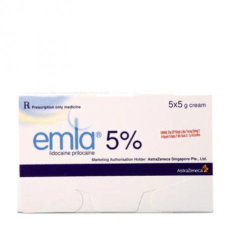 Thuốc dùng ngoài Emla 5% gây tê bề măt (5 tuýp x 5g)