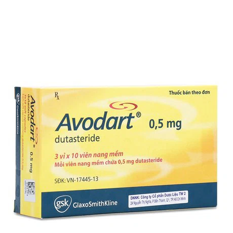 Viên nang Avodart 0.5mg điều trị tăng sản lành tính tuyến tiền liệt (3 ...