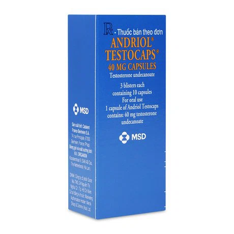 Andriol Testocap 40mg (Hộp 3 vỉ x 10 viên nang)