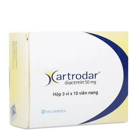 Viên nang Artrodar Diacerein 50 mg điều trị triệu chứng thoái hóa khớp ...