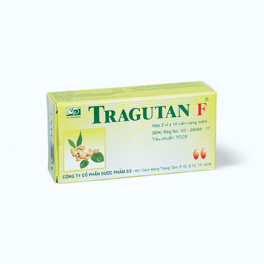 Viên nang Tragutan Fort sát khuẩn đường hô hấp, giảm ho, viêm họng (3 ...