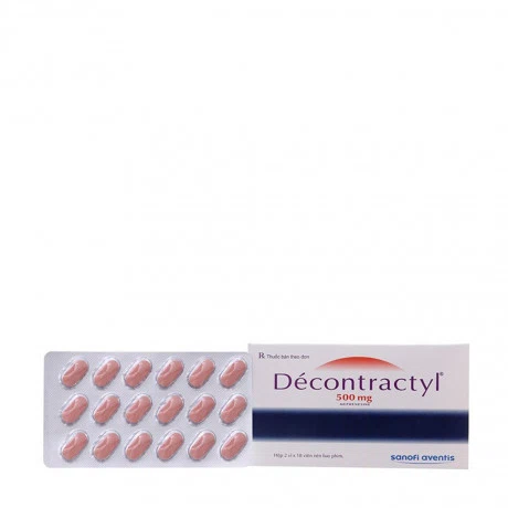 Decontractyl 500mg (Hộp 2 vỉ x 18 viên)