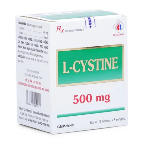 Viên nang L - Cystine 500 mg Domesco hỗ trợ điều trị rối loạn dưỡng tóc ...