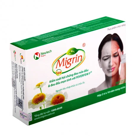 Viên uống Migrin Plus CVI Pharma hỗ trợ hoạt huyết, tăng cường tuần ...