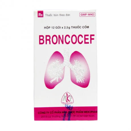 Broncocef 2,5g (Hộp 12 gói)