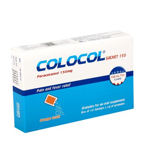 Cốm pha uống Colocol 150mg hạ sốt, giảm đau cho trẻ em cân nặng 8 đến ...