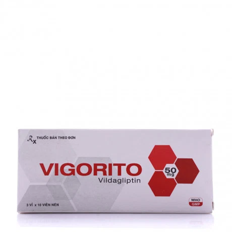 Viên nén Vigorito 50mg điều trị đái tháo đường không phụ thuộc insulin ...